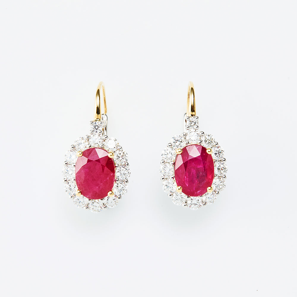 1st KA Lot 51 - Ruby Diamond Earring – kimberley auctions